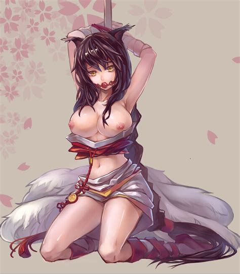 Ahri League Of Legends Drawn By Bi Ge Xing Danbooru