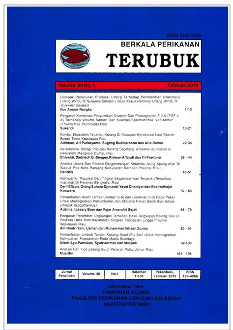 PDF Kondisi Ekosistem Terumbu Karang DI Kawasan Konservasi Laut Daerah Bintan Timur Kepulauan
