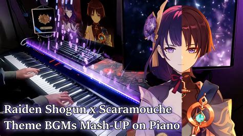 Raiden Shogun X Scaramouche Theme MASH UP Genshin Impact EPIC Piano