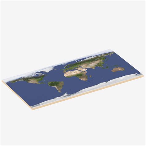 World Map D Model TurboSquid