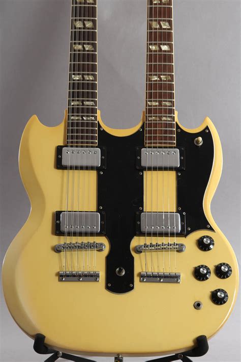 1974 Gibson Eds 1275 Sg Double Neck Electric Guitar White ~video Of Gu