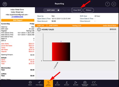 For Close Shift Apply Close Shift Button At The Time Of Close Shift The Closing Amount Can Be