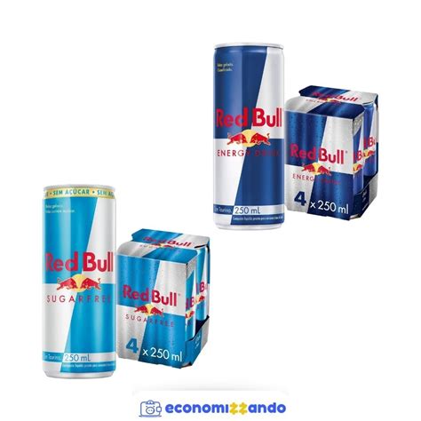 Energético Red Bull Energy Drink ml latas Economizzando