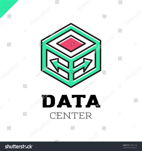 Big Data Technology Icon Two Arrow Stock Vector Royalty Free
