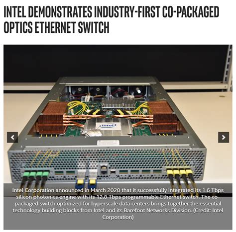 Intel Co Packaged Barefoot Tofino And Silicon Photonics 50 Off