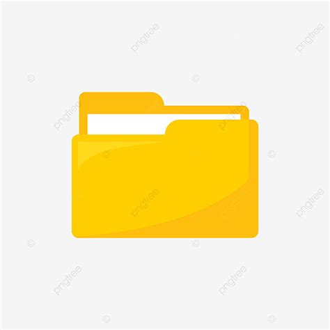 컬러 폴더 아이콘 간단하고 쉬운 모양 종이 일러스트 폴더 파일 상 PNG 일러스트 및 벡터 에 대한 무료 다운로드