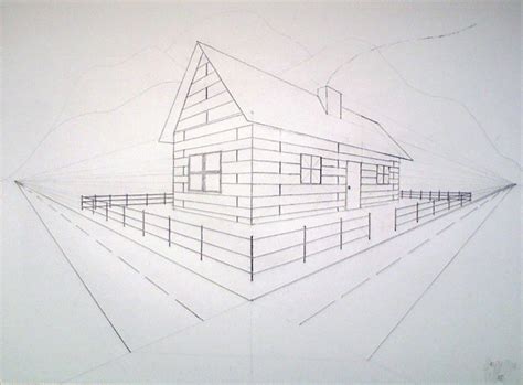 Learn To Draw A House In One Point Perspective