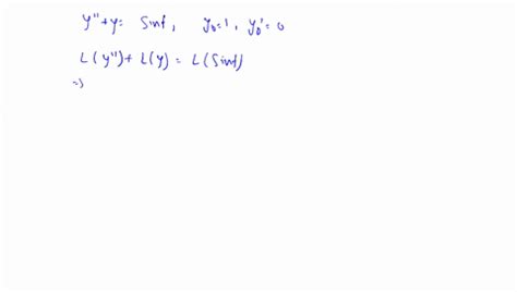 SOLVED By Using Laplace Transforms Solve The Following Differential