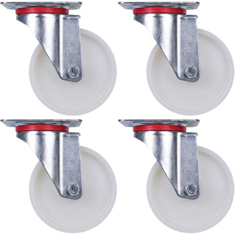 Kit 4 Rodízios Nylon Carrinho 6 Polegadas Giratório 600kg Shopee Brasil