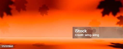 Autumn Background Abstract Light Shadow Maple Leaf Red Wallpaper Pastel Table Product Wall