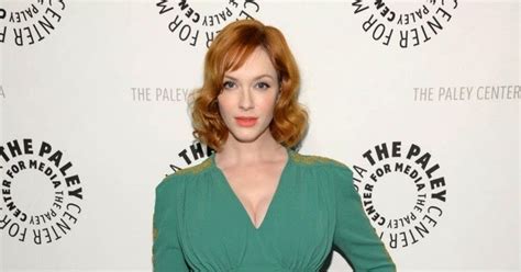 Christina Hendricks Shows Off Curves In A Lwren Scott Design At The