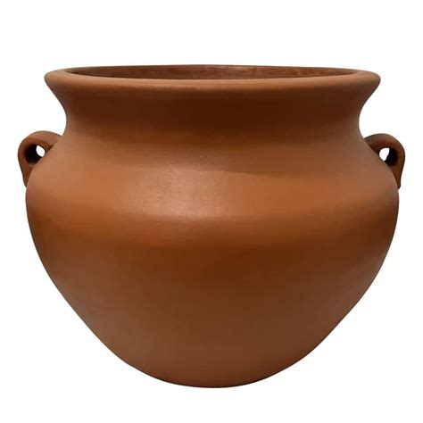PRIVATE BRAND UNBRANDED In Terracotta Smooth Handle Clay Pot RCT The Home Depot