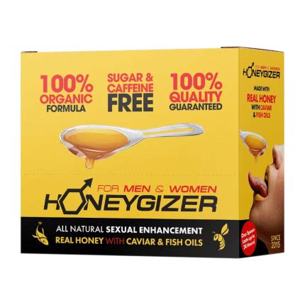 Honeygizer Male Sexual Enhancement Real Honey With Caviar Fish Oils