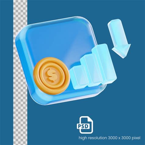 premium psd bottom for user interface 3d illustration