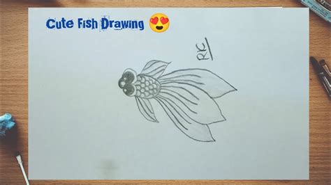 How To Draw Fish Cute Fish Drawing Simple Cute Fish Drawing Easy