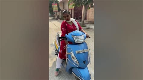 Scooty Chalana Sikhe Learndriving Learnvehicles Viralvideo