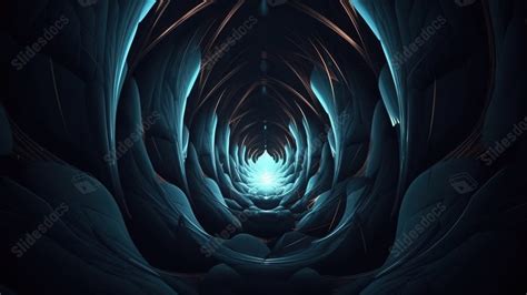 A Dark Cave With An Opening Powerpoint Background For Free Download