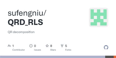 Github Sufengniuqrdrls Qr Decomposition