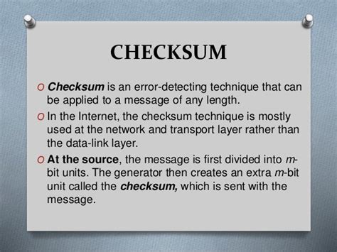Error Detection And Correction Data Link Layer