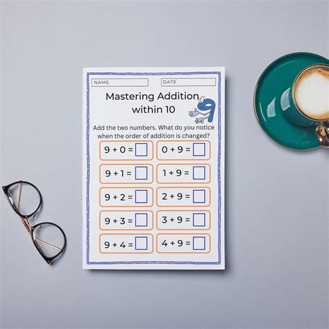 Mastering Addition Within 10 20 Printable Worksheets Pre School Kindergarten Homeschool Basic