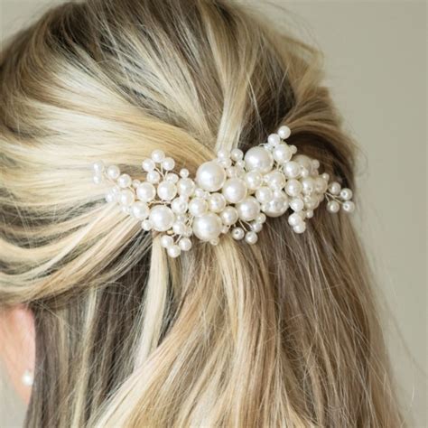 Pearl Wedding Hair Accessories Lace And Favour