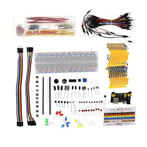 Treedix Electronics Fun Kit Jumper Wire Resistors Breadboard Basic K