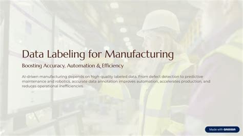 Data Labeling For Manufacturing Boosting Accuracy Automation