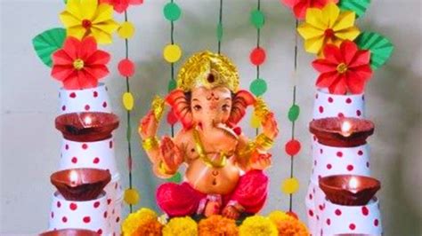 Ganesha Decoration Ideas At Home