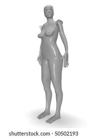 Naked Female Android Stock Illustration 50502193 Shutterstock