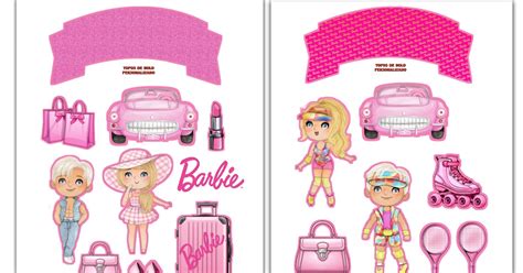 Topo De Bolo Barbie O Filme PARA IMPRIMIR GRATIS
