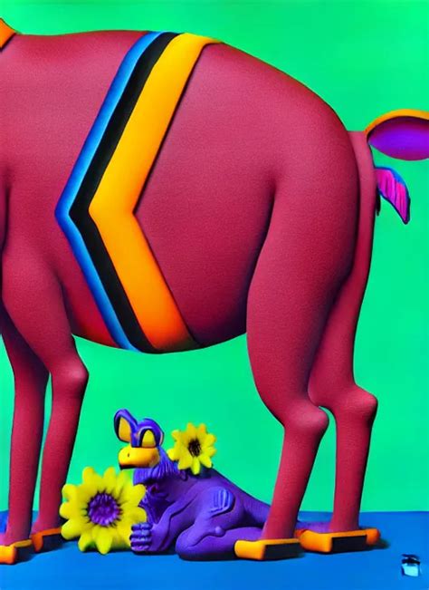 Zombie Donkey By Shusei Nagaoka Kaws David Rudnick Stable Diffusion Openart