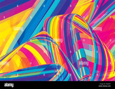 Abstract Colorful Artistic Background With Multicolor Complicated