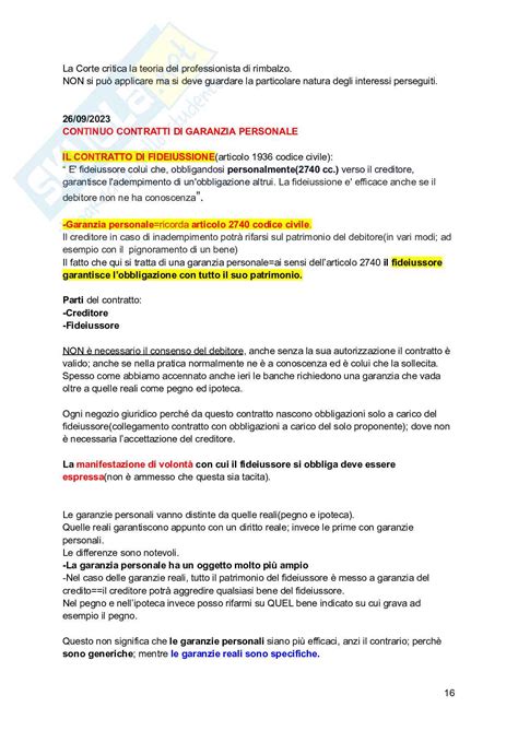 Appunti Di Diritto Privato Ii