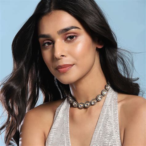 Buy RUBY RAANG STUDIO Gold And Silver Dual Plated Neckpiece Online