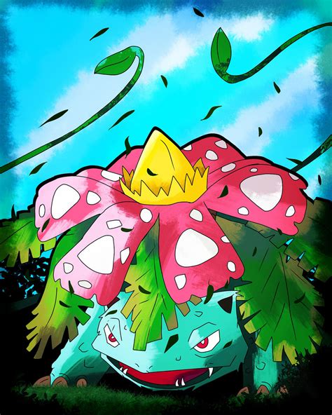 Venusaur Art Pokémon 10 Amazing Pieces Of Venusaur Fan Art