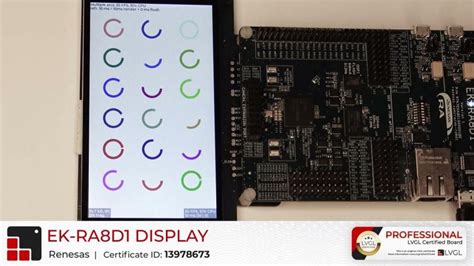 lvgl on linkedin renesas ek ra8d1 board certification review lvgl