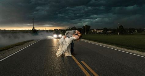 Wedding Photographer Uses Thunderstorm As Epic Backdrop For Bride And