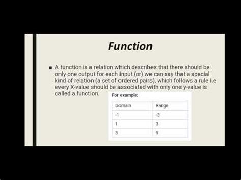 PPT On Relation Functions Maths Project Class Project YouTube