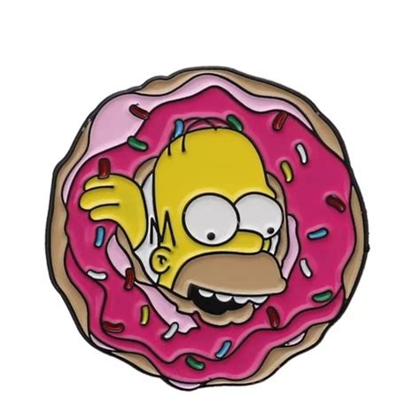 Jewelry Homer Simpson Pin Eating A Giant Donut Poshmark