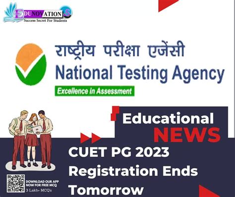 Cuet Pg 2023 Registration Ends Tomorrow Edunovations