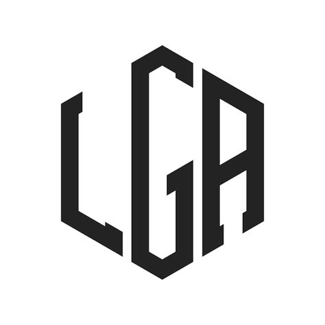 Premium Vector Lga Logo Design Initial Letter Lga Monogram Logo Using