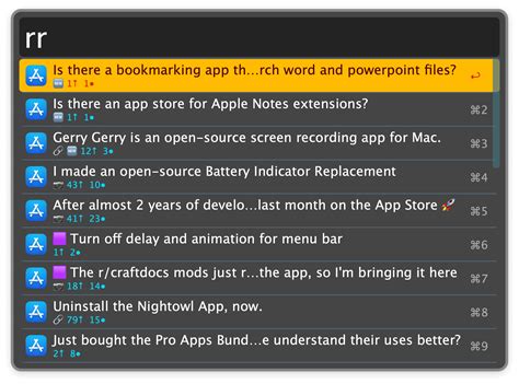 Alfred Gallery • Workflows • Reddit Browser