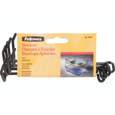 Fellowes Partitions Additions Stacker Set 63112 Black