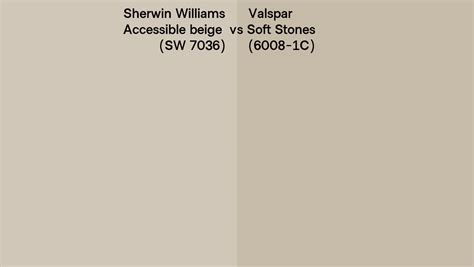 Sherwin Williams Accessible Beige Sw 7036 Vs Valspar Soft Stones