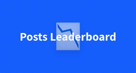 Posts Leaderboard A Hugging Face Space By Singhsidhukuldeep