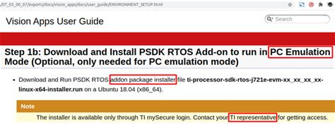 Tda4vm Where To Download Pc Emulator To Run Vision Apps Processors