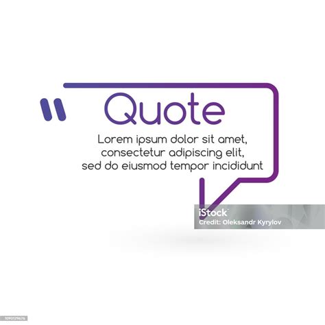 혁신적인 벡터 따옴표로 인용 템플릿입니다 따옴표와 프레임에 견적 크리에이 티브 벡터 배너 그림 벡터 그림을 흰색 배경에 고립입니다 0명에 대한 스톡 벡터 아트 및 기타
