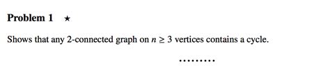 Solved Shows That Any 2 Connected Graph On N