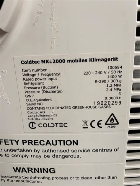 Starkes Klimagerät MK12000 mit Zweischlauch Set Kaufen auf Ricardo
