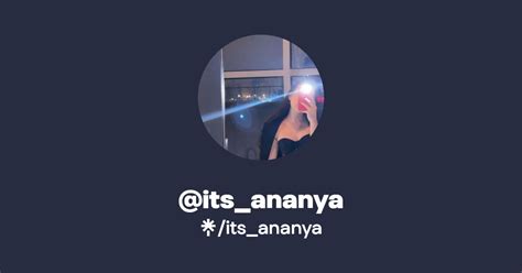 Its Ananya Instagram Linktree